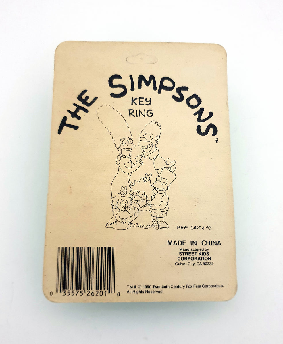 1990 Street Kids Corporation The Simpsons 3 inch Bart Simpsons Key Rin ...