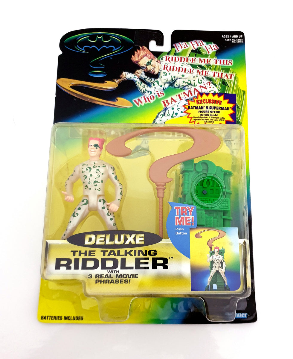 1995 Kenner DC Batman Forever 5" The Talking Riddler Action Figure ...