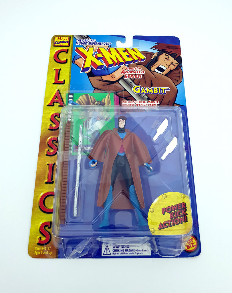 1995 Toy Biz Marvel X-Men The Animated Series 5" Gambit Action Figure ...