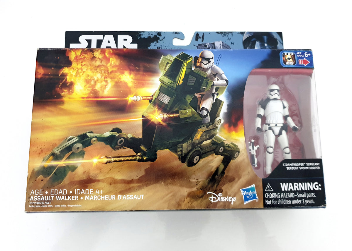 2016 Hasbro Star Wars 6" Assault Walker & 4" Stormtrooper Action Figur ...