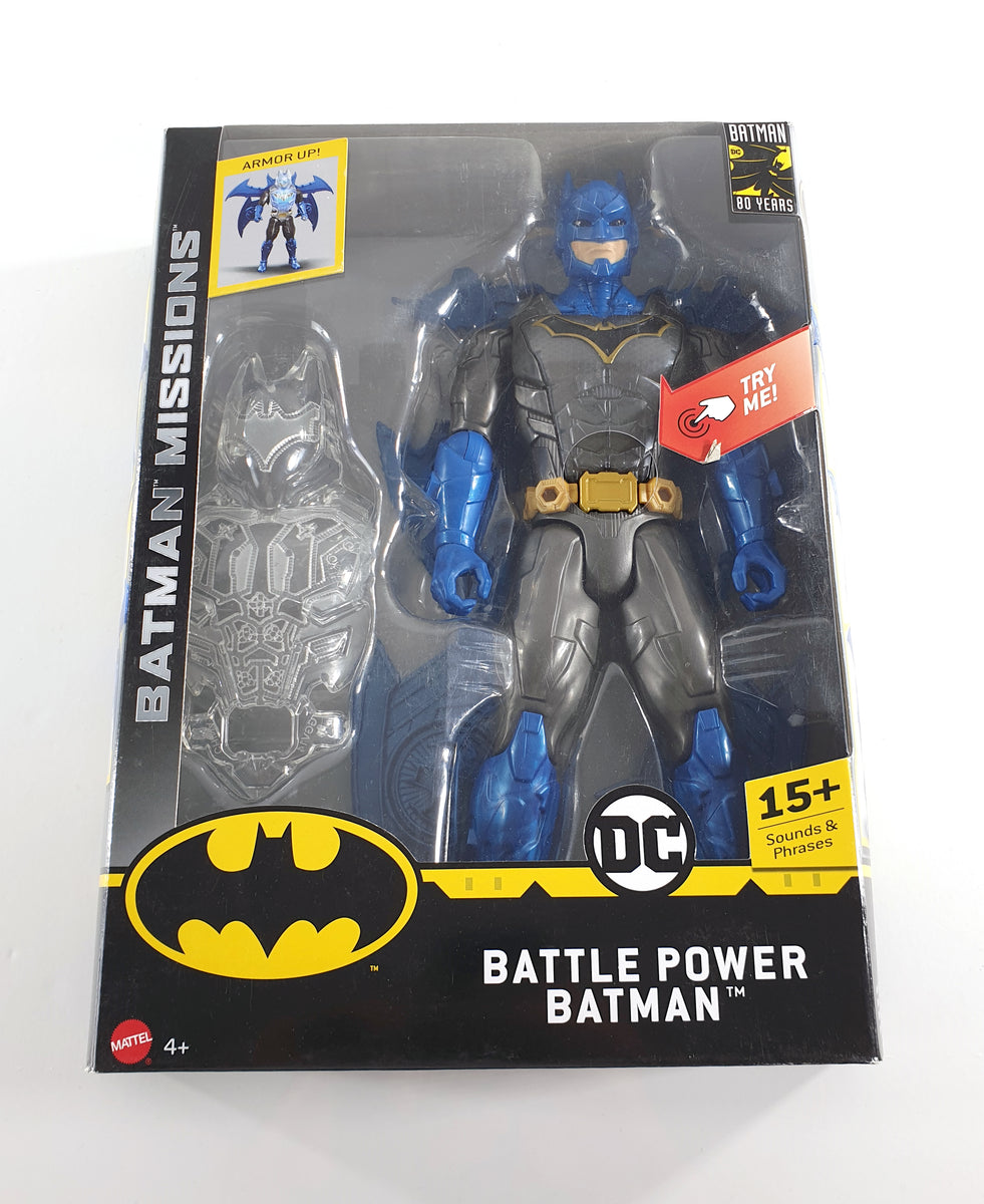 2019 Mattel Batman Missions 12" Electronic Battle Power Batman Action ...