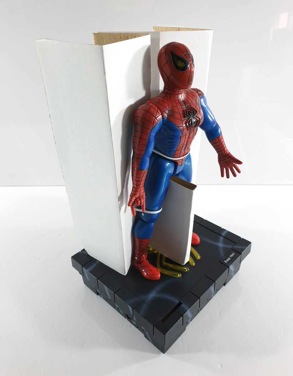 2002 Way Out Toys Marvel Spider-Man 12" Electronic Spider-Man Coin Ban ...