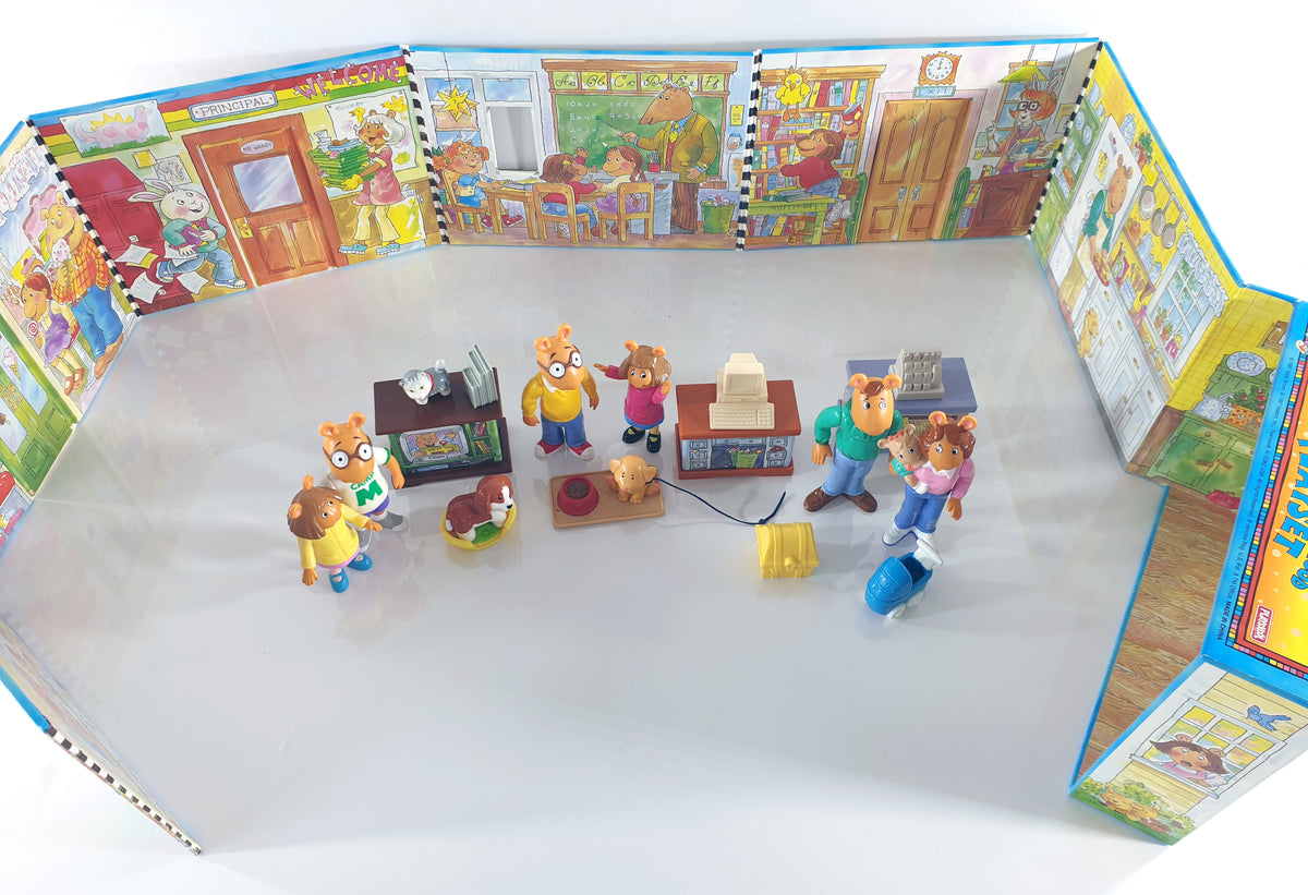 1997 Hasbro Playskool Arthur Foldable Playset & Figures – AsfaNation ...