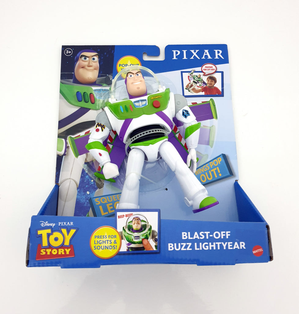 2020 Mattel Disney Toy Story 7" Electronic Blast-Off Buzz Lightyear Ac ...