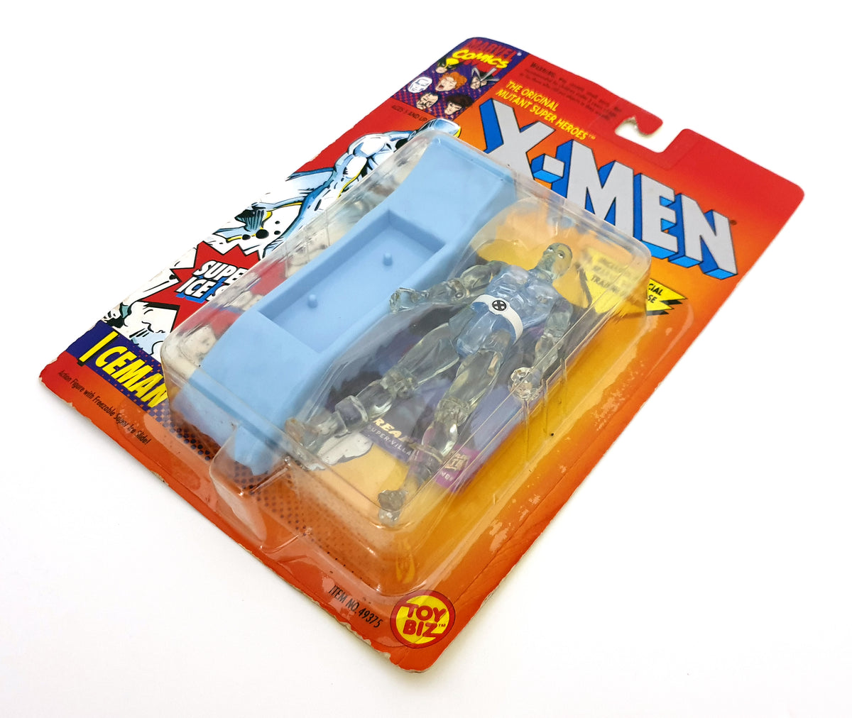 1993 Toy Biz Marvel X-Men 5" Iceman Action Figure with Super Ice Slide ...