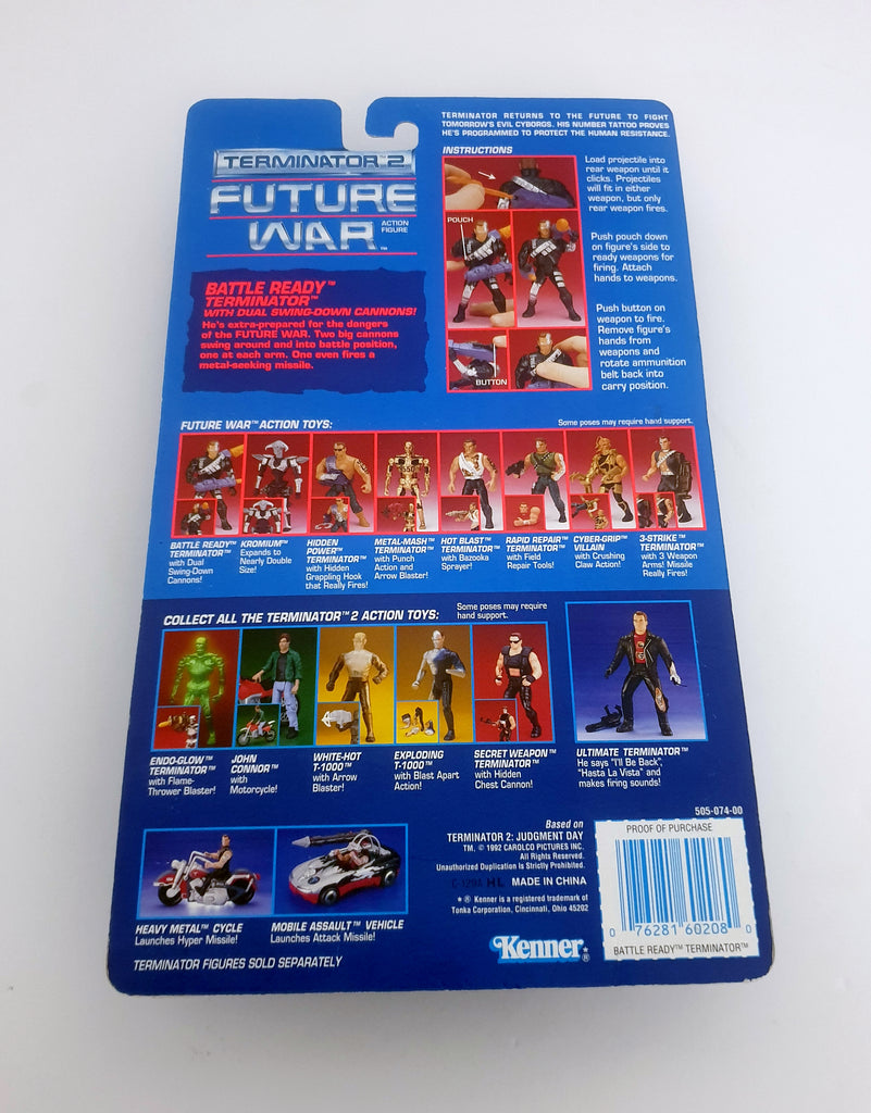 1992 Kenner Terminator 2 Future War 5.5" Battle Ready Terminator Actio ...